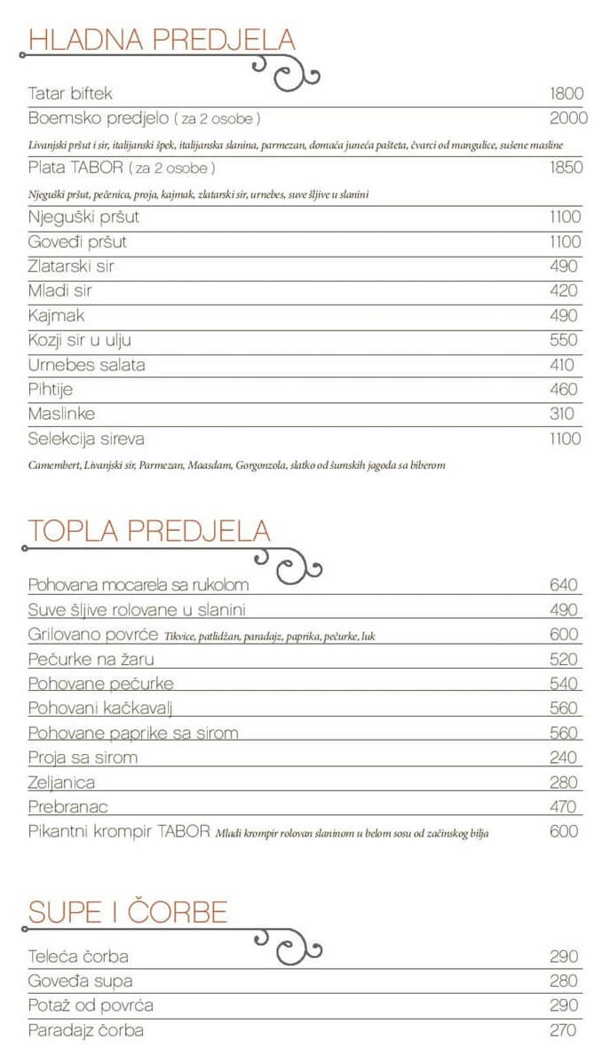 RESTORAN TABOR Beograd - Rezervacije: 066/222-152 | Gde Izaći