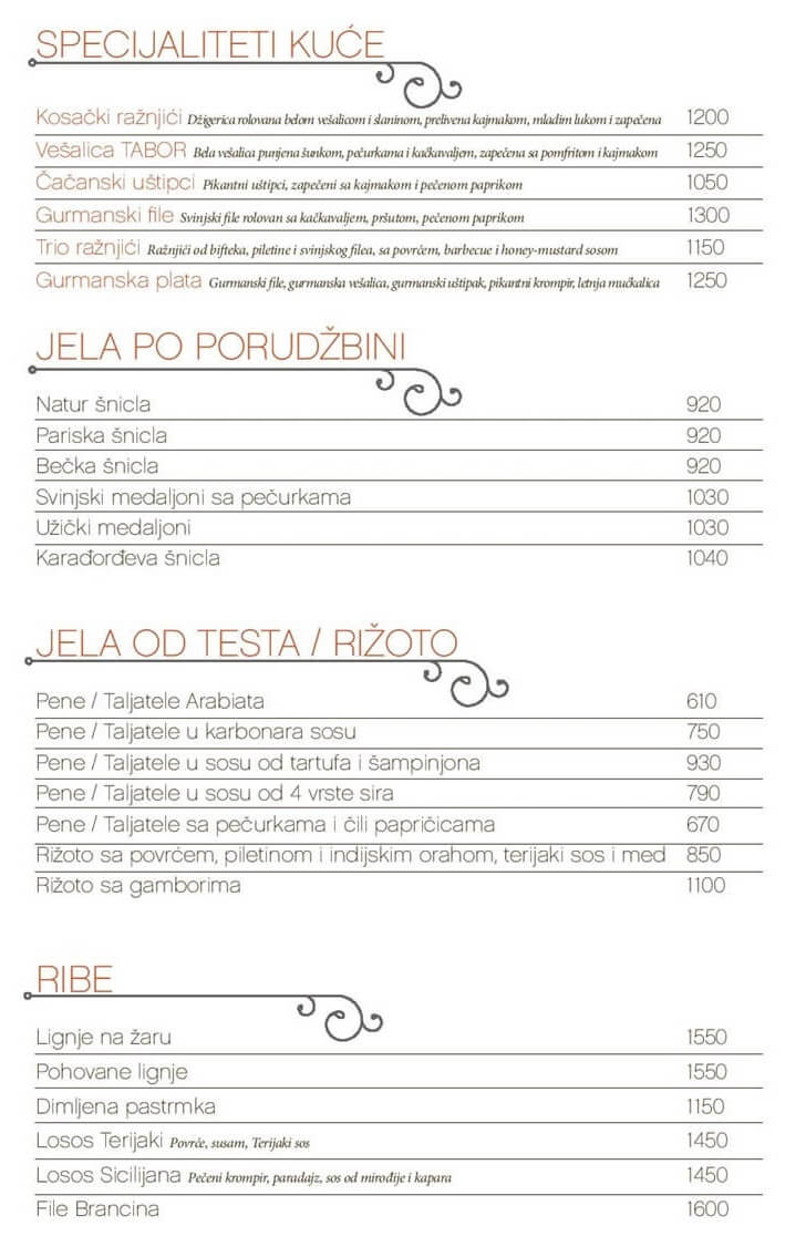 RESTORAN TABOR Beograd - Rezervacije: 066/222-152 | Gde Izaći