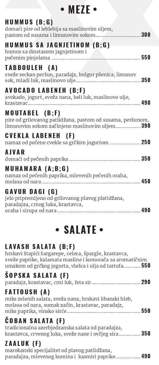 RESTORAN LAVASH Beton hala, Beograd - Rezervacije: 066/222-152 | Gde Izaći